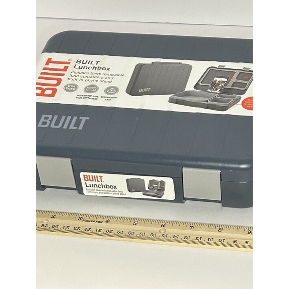 Kitchen | Nwt Built Lunch Box Hardside Removable Dishes Tight Seal Cafe ...